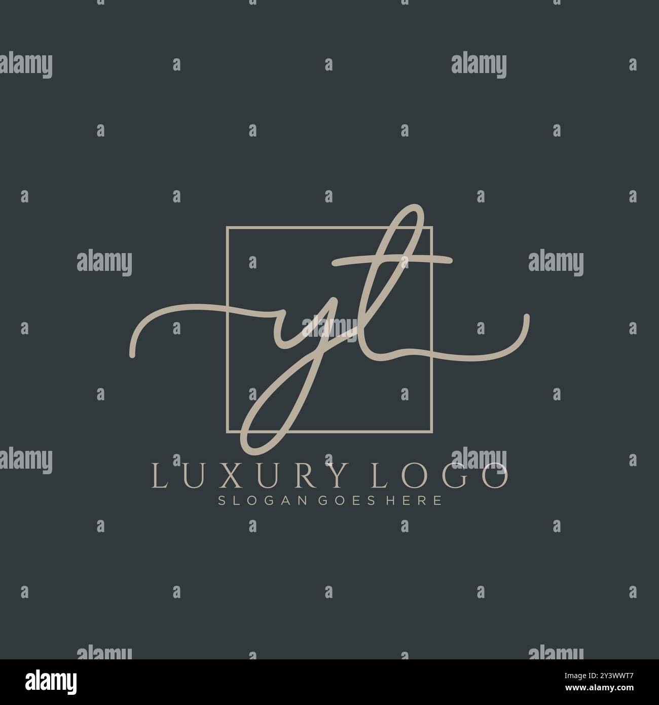 Yt initials logo Stock Vector Images - Alamy