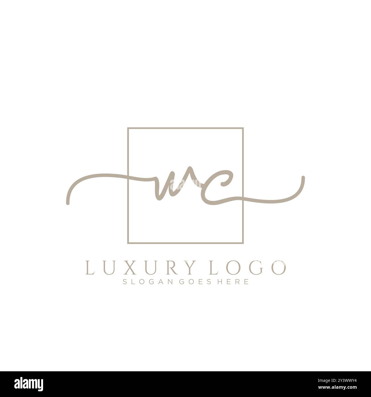 Wc initials logo hi-res stock photography and images - Alamy