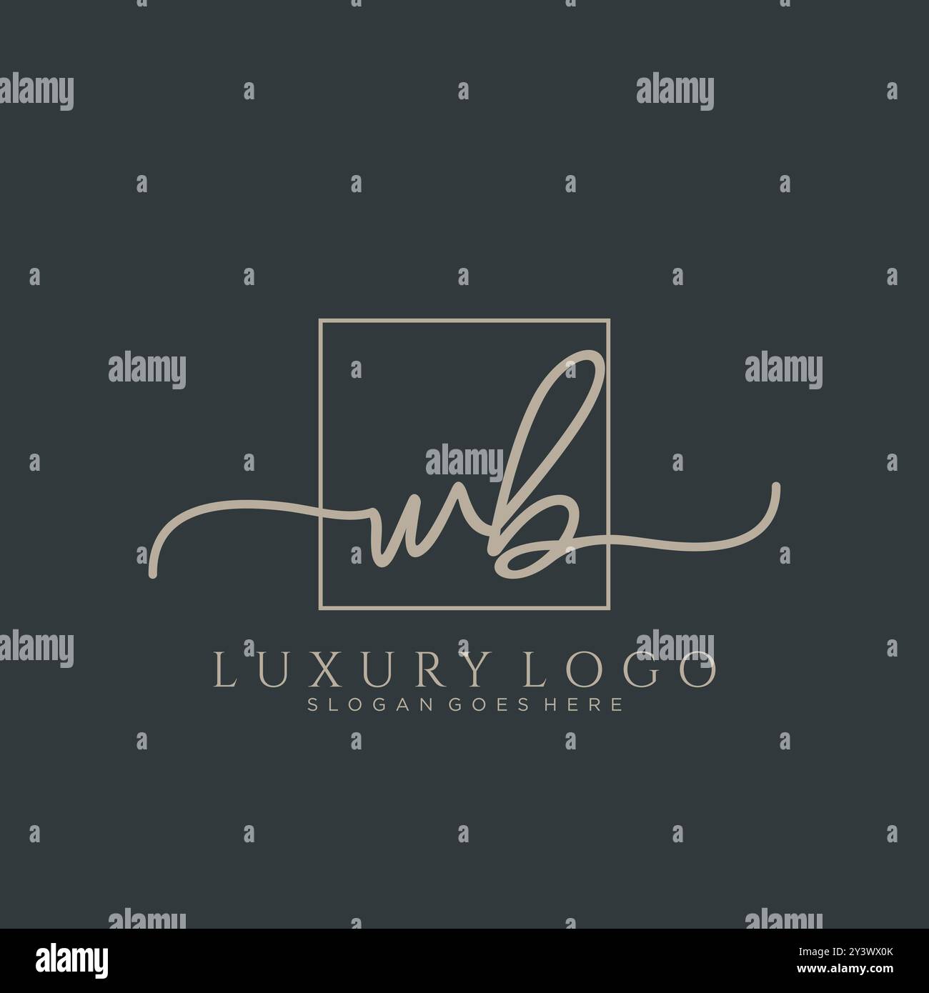 Wb initials logo Stock Vector Images - Alamy