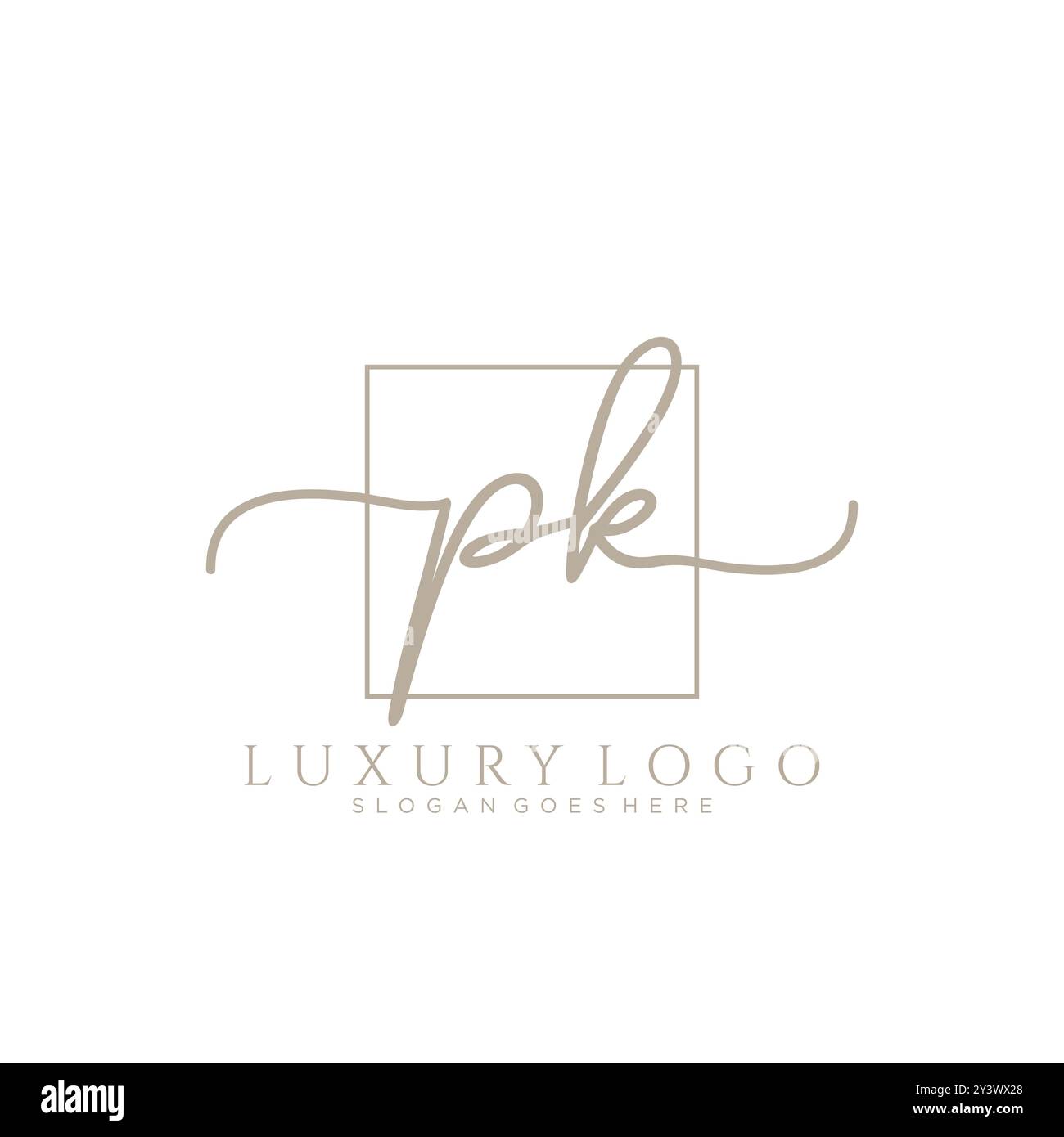 Initial pk logo Cut Out Stock Images & Pictures - Alamy