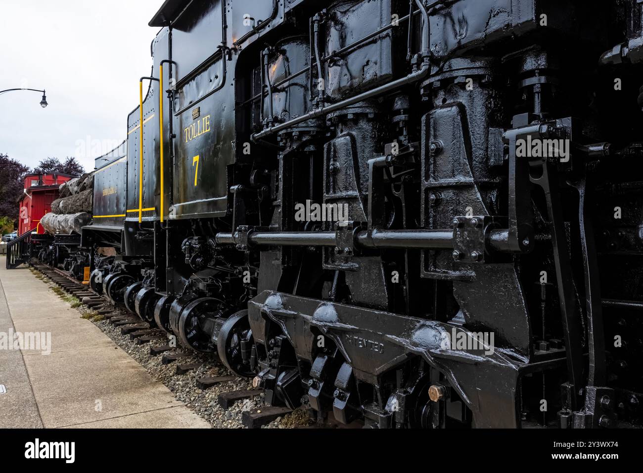 Geared logging locomotive hi-res stock photography and images - Alamy
