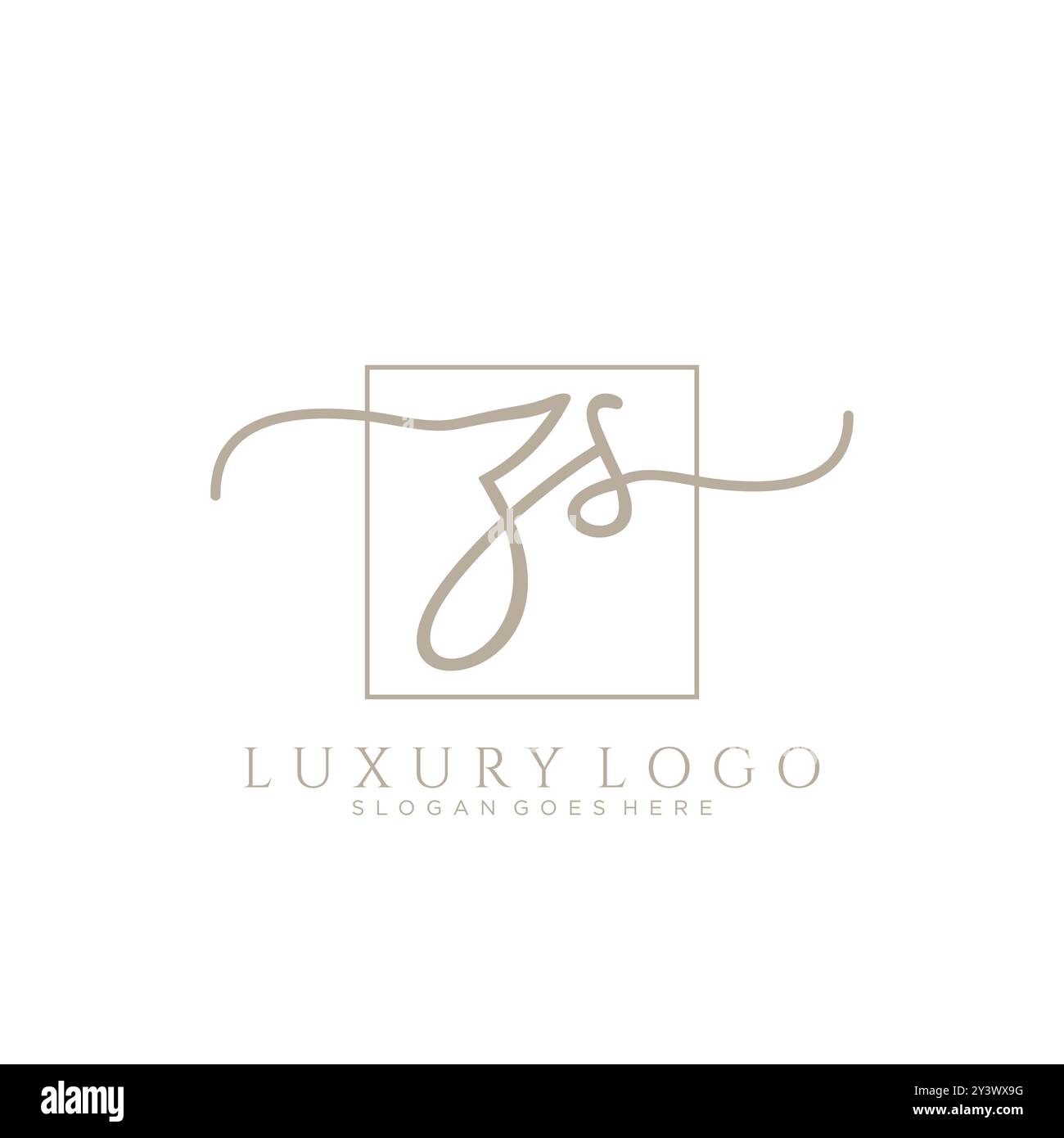 Zs initials logo hi-res stock photography and images - Alamy