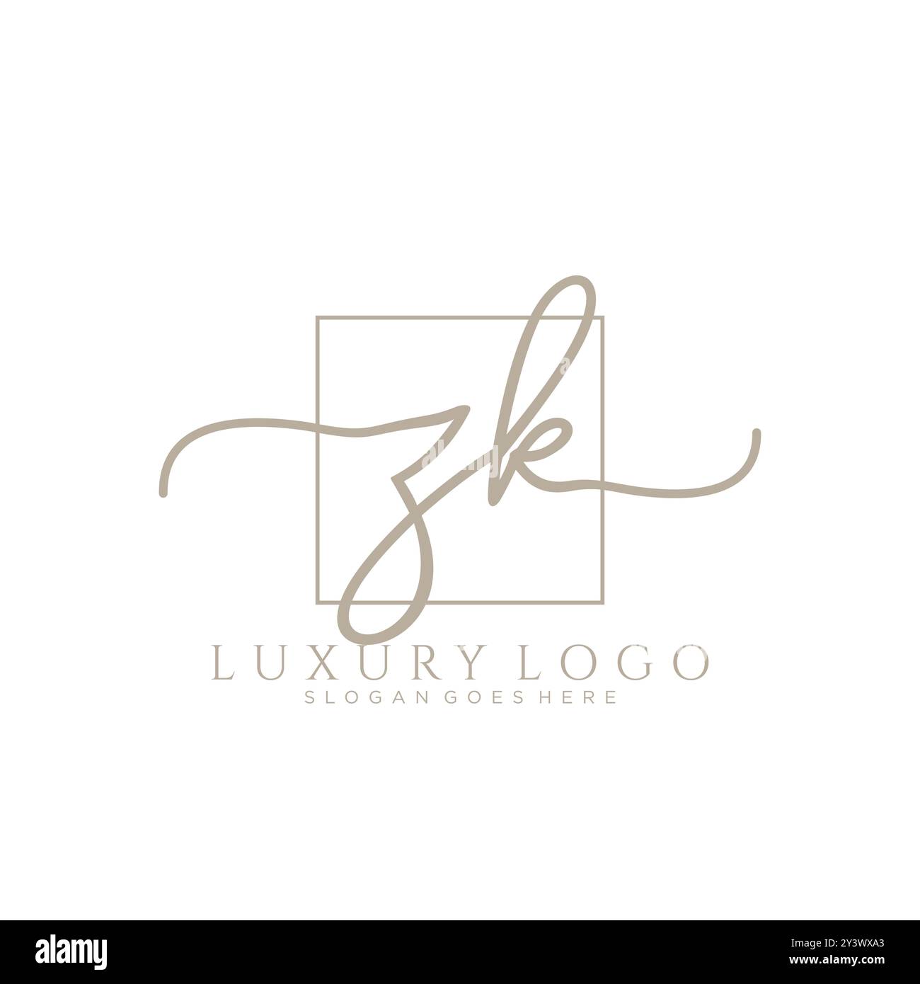 Zk initials logo Stock Vector Images - Alamy