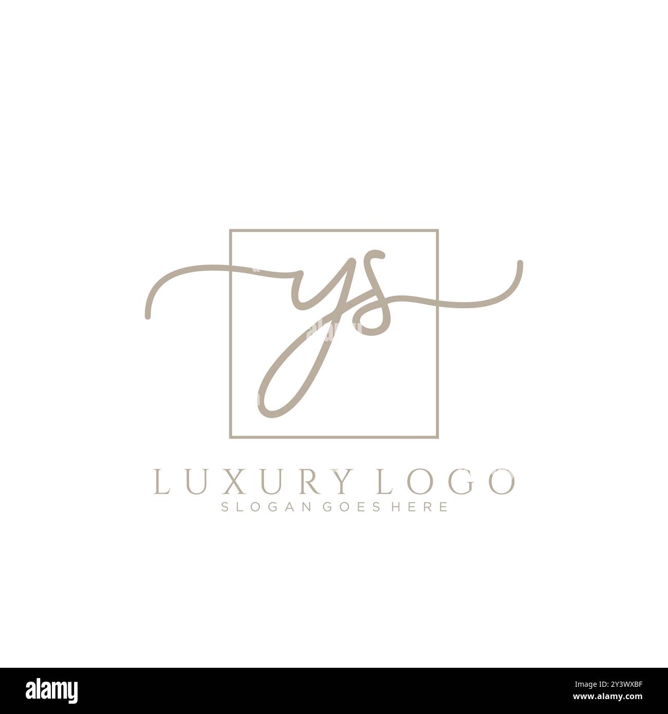 Ys initials logo hi-res stock photography and images - Alamy