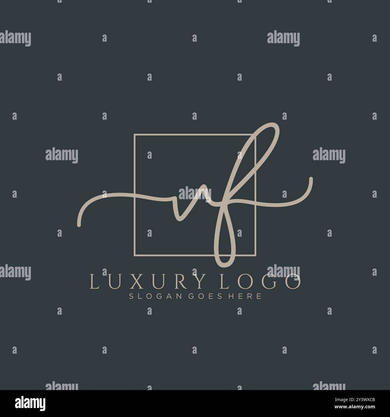 Vf initial letter luxury Stock Vector Images - Alamy