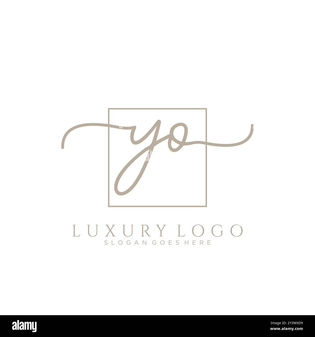 Yo initials logo hi-res stock photography and images - Alamy