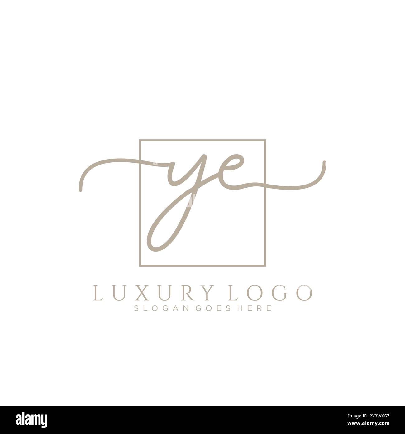 YE Initial handwriting logo design Stock Vector Image & Art - Alamy