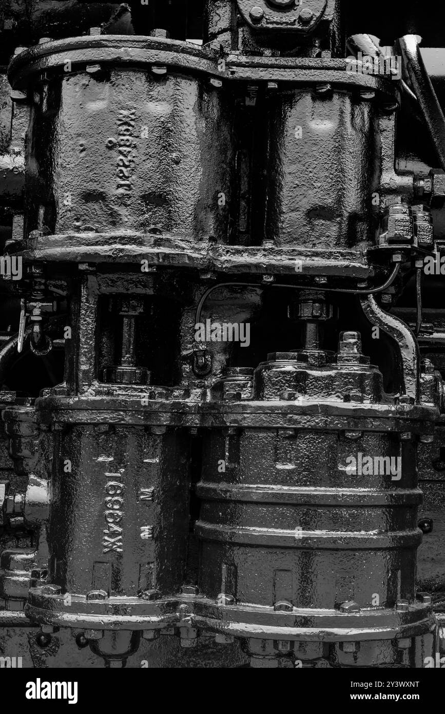 Detail of Shay locomotive Detail of Shay locomotive