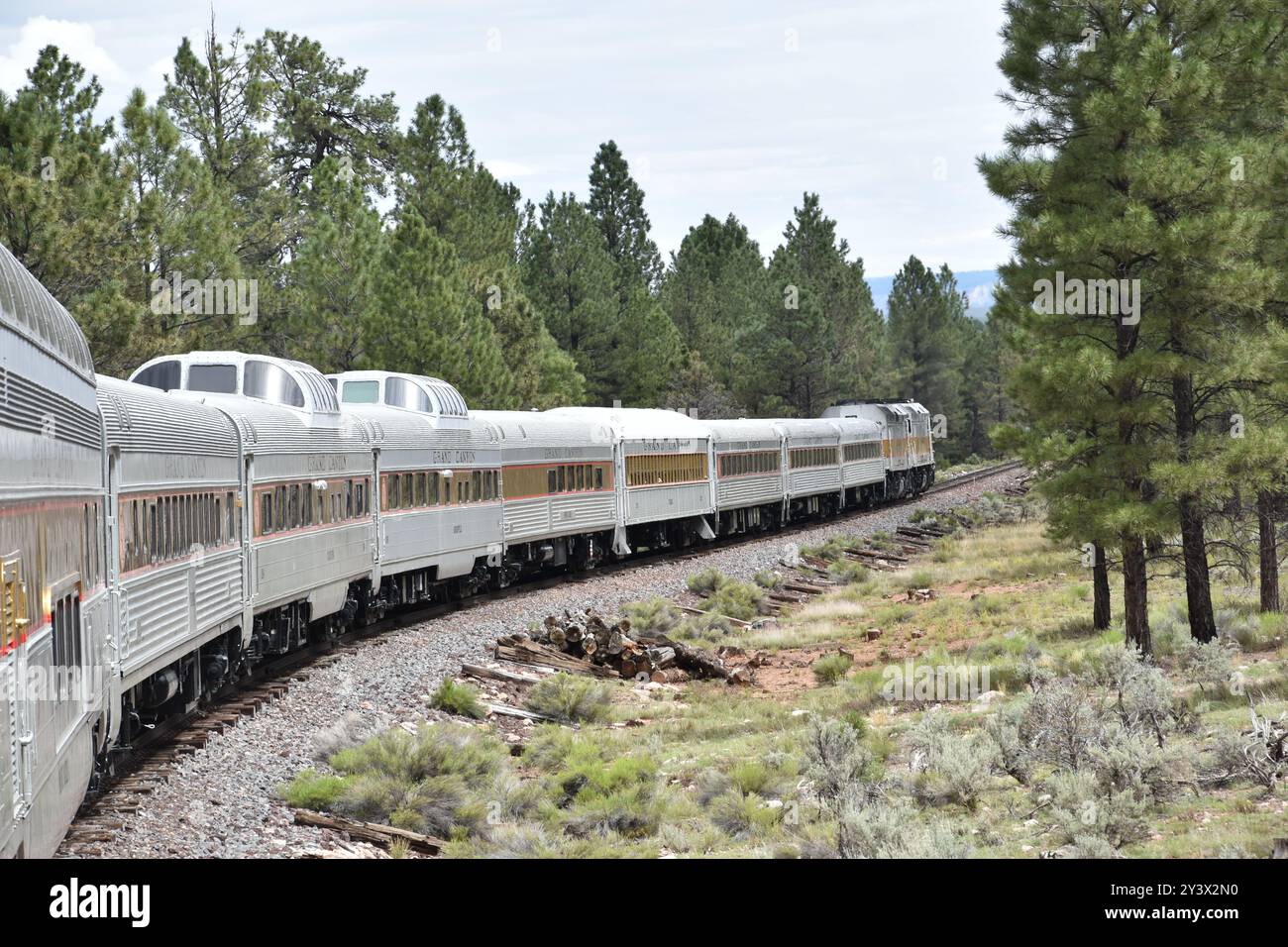 Riding Arizona's historic Grand Canyon Railroad across the plains from ...
