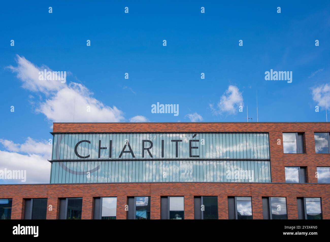 Germany , Berlin , 14.09.2024 , Charite` lettering on a building Stock ...