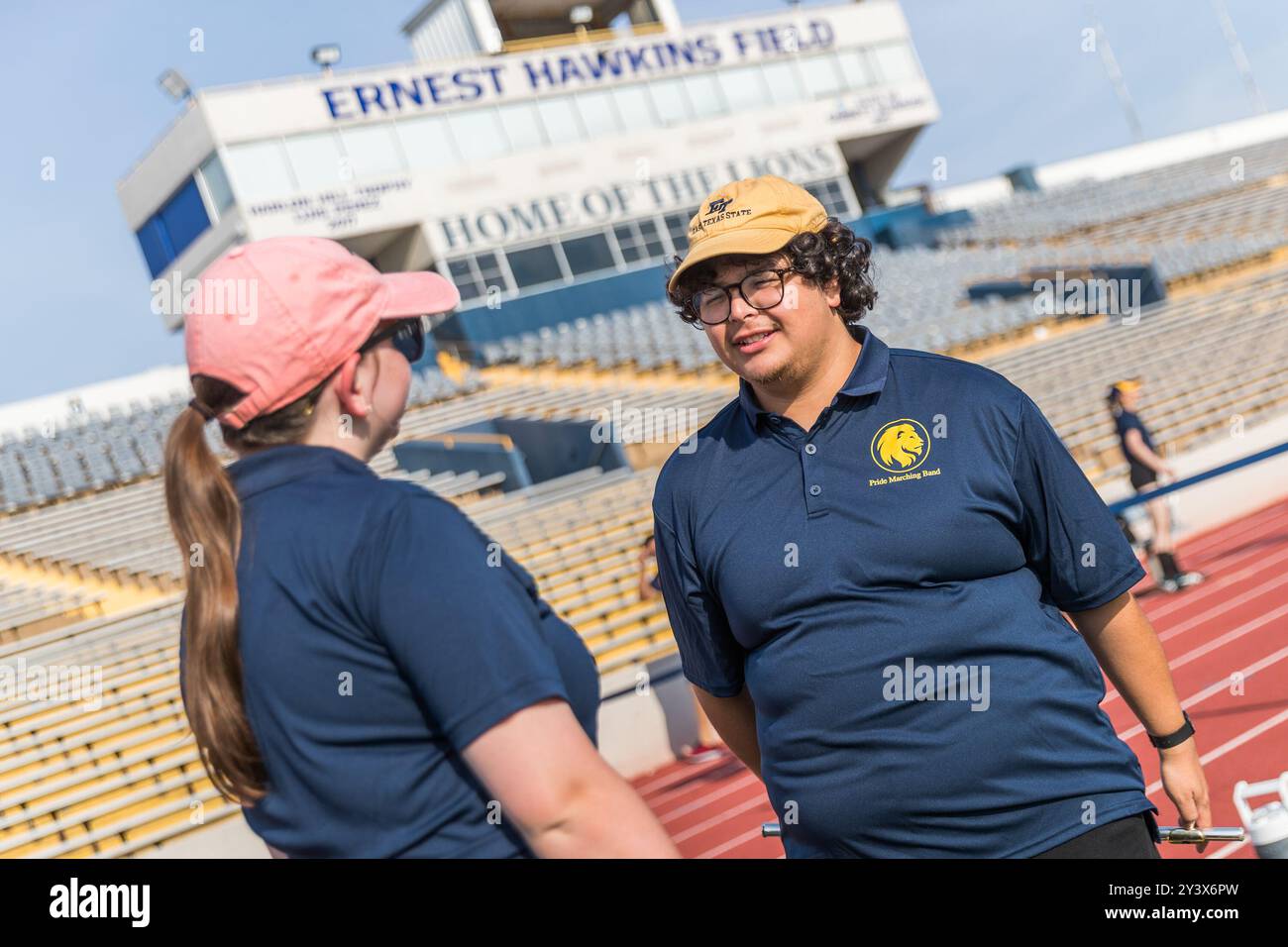 Commerce, Texas, USA. 14th Sep, 2024. Members of the Texas A&M-Commerce ...