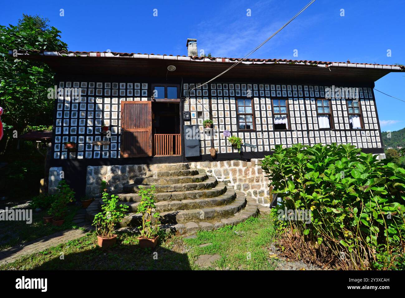 Rize, Turkey. September 7, 2024. A view from the Historical Uzunoglu ...