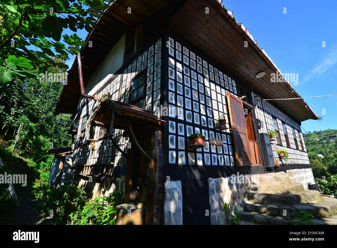 Rize, Turkey. September 7, 2024. A view from the Historical Uzunoglu ...