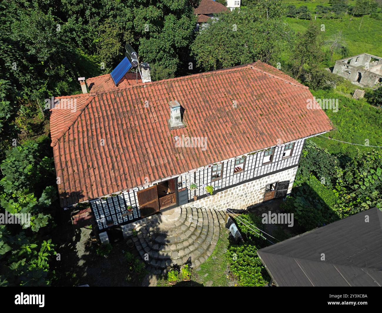 Rize, Turkey. September 7, 2024. A view from the Historical Uzunoglu ...