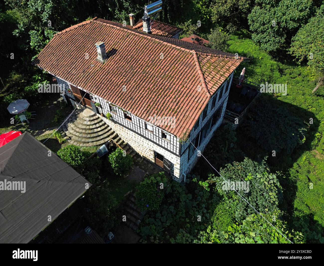 Rize, Turkey. September 7, 2024. A view from the Historical Uzunoglu ...