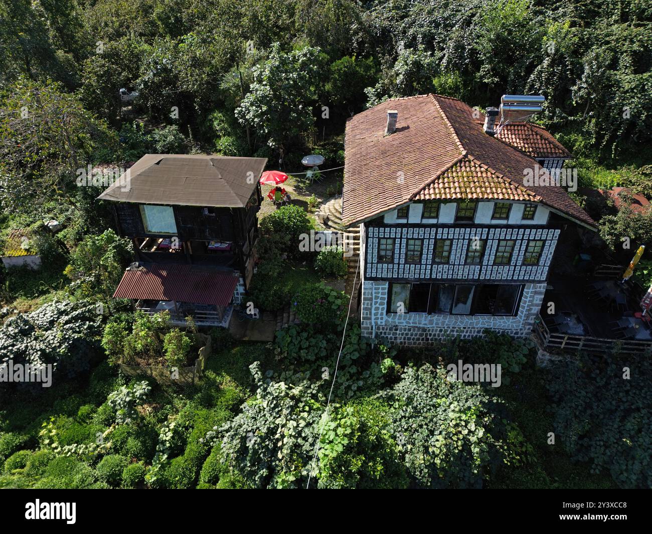 Rize, Turkey. September 7, 2024. A view from the Historical Uzunoglu ...