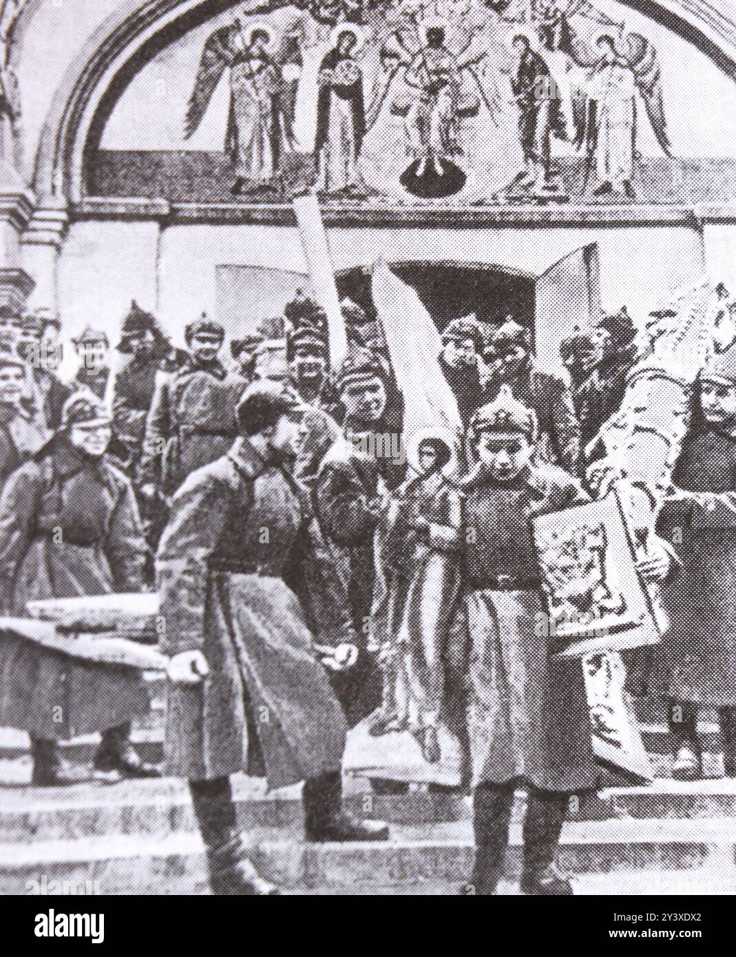 Plunder of Simonov Monastery. Moscow, 1925 Stock Photo - Alamy