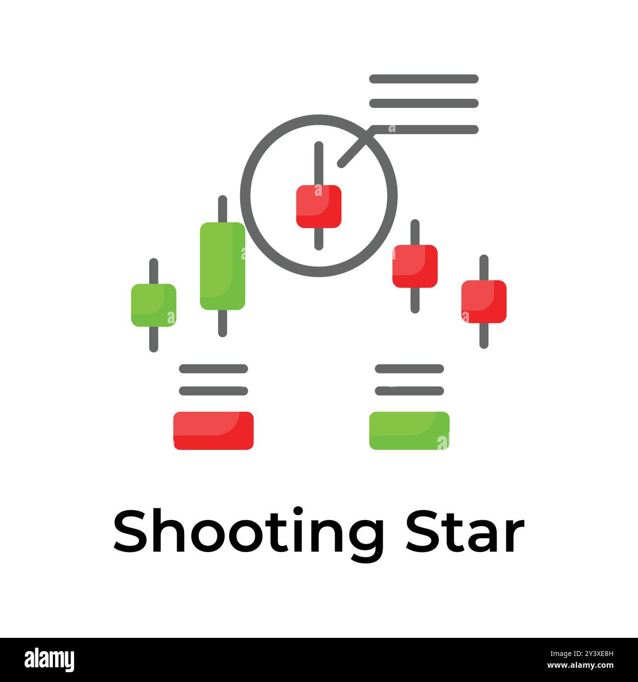 Shooting star market Stock Vector Images - Alamy