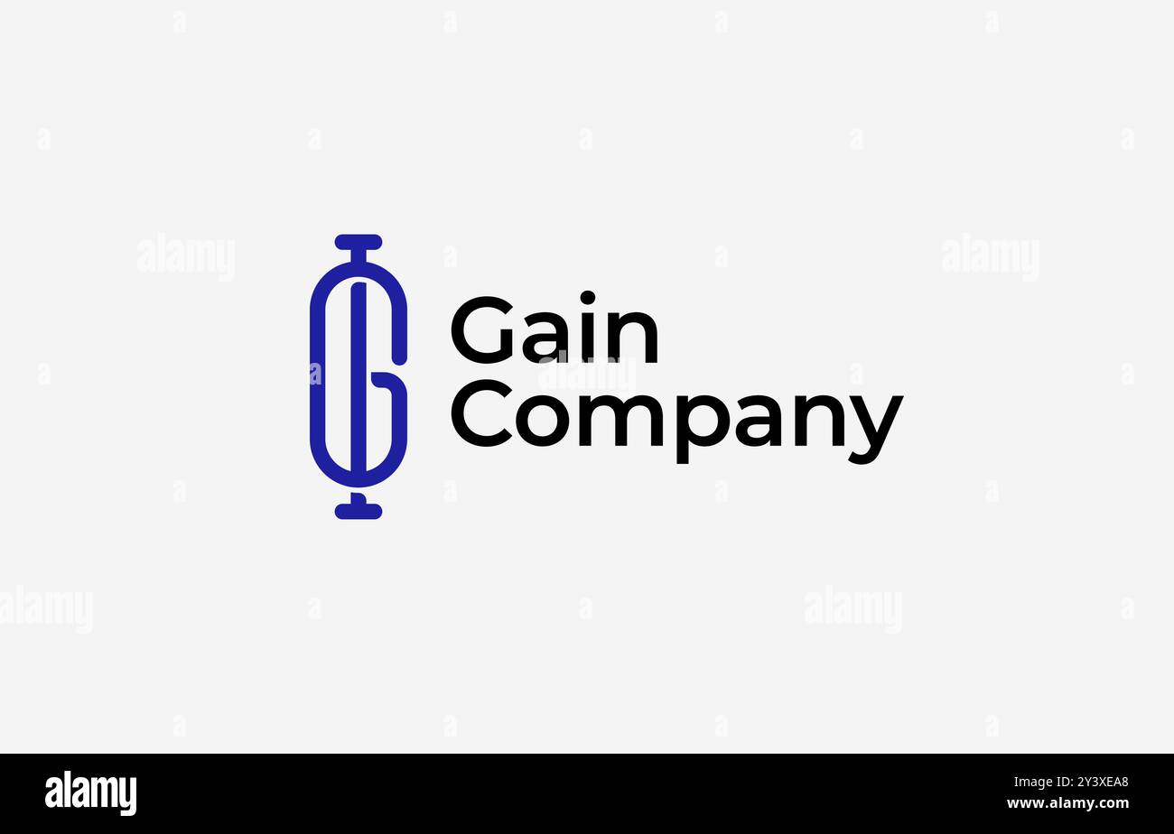 Logo Letter G and I Line. Simple, Minimalist and Modern. Editable file ...