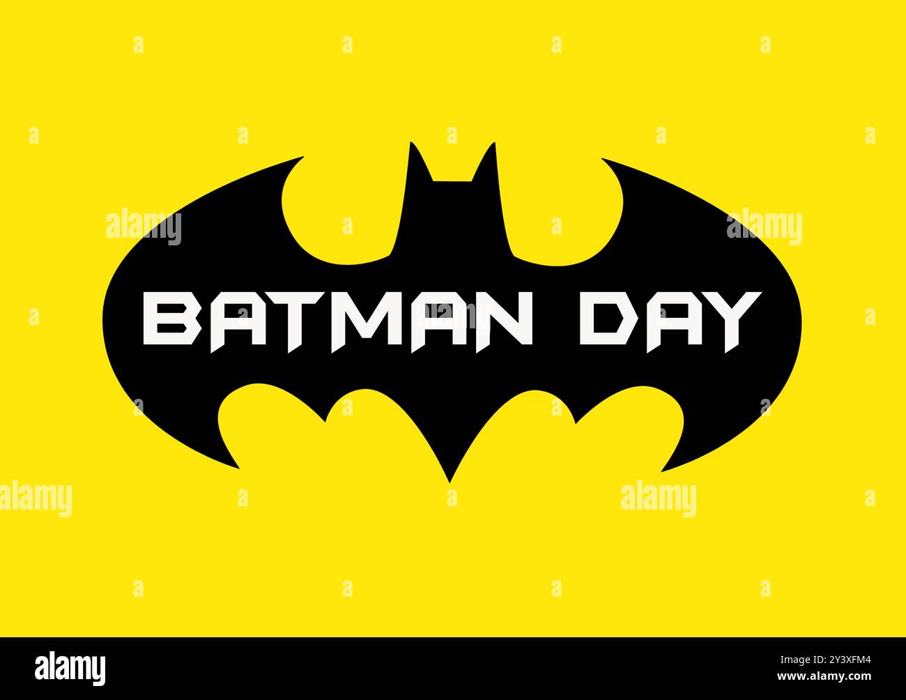 Bologna - Italy - September 15, 2024: Batman logo for Batman Day ...