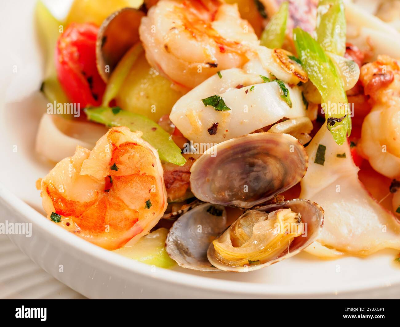 Delicious seafood platter as healthy eating and catering concept. Tasty ...