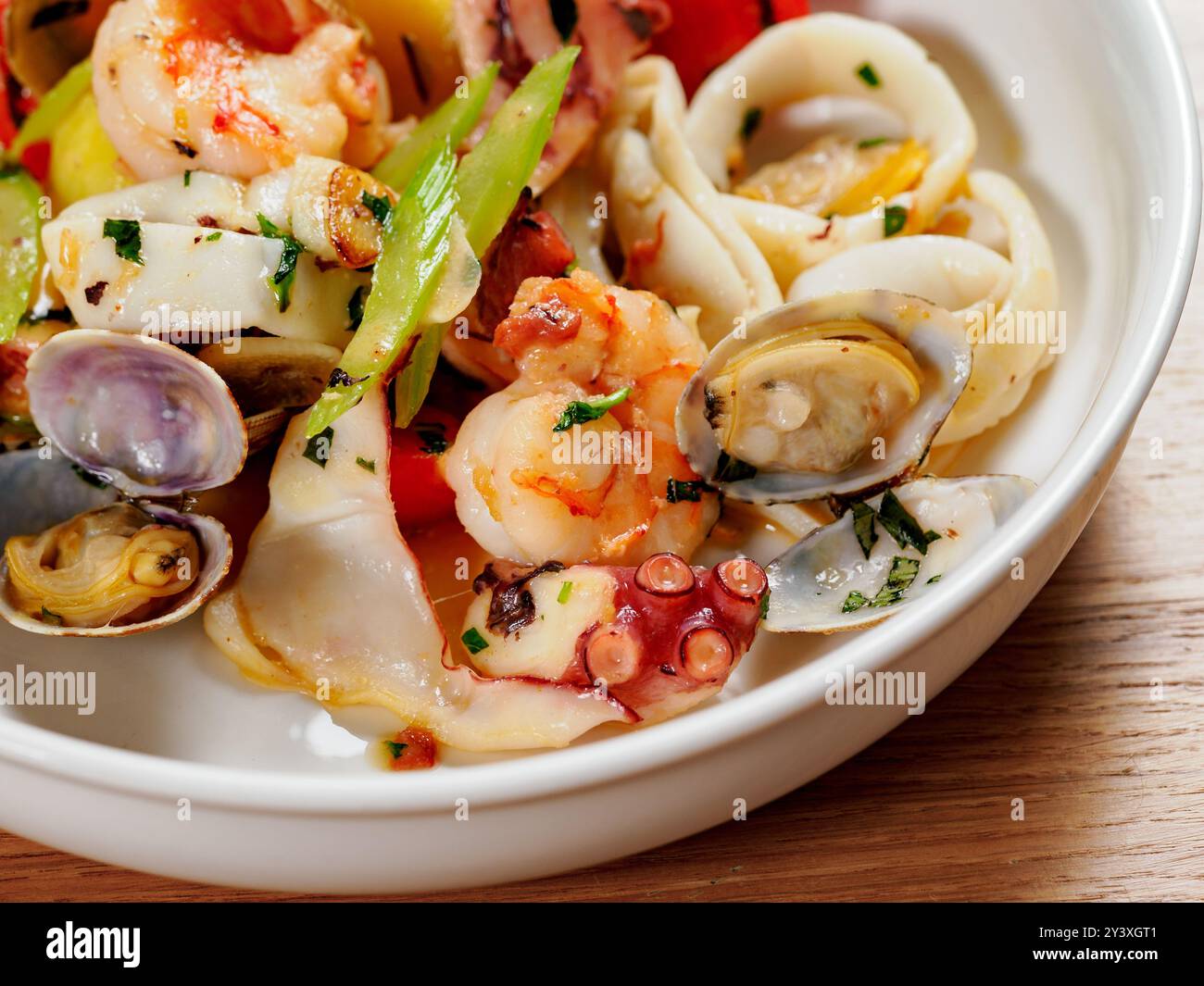 Delicious seafood platter as healthy eating and catering concept. Tasty ...