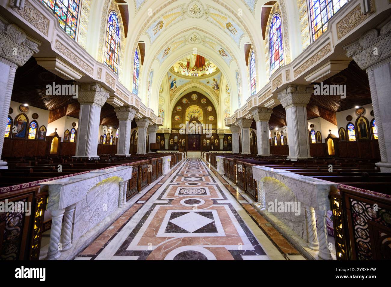 Kairo, Egypt. 12th Sep, 2024. St. Mark's Cathedral of the Coptic ...