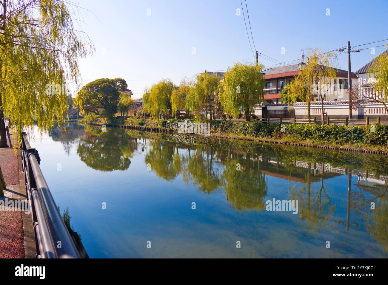 Yanagawa River Boat Tour in Fukuoka city,Kyushu, Japan Stock Photo - Alamy
