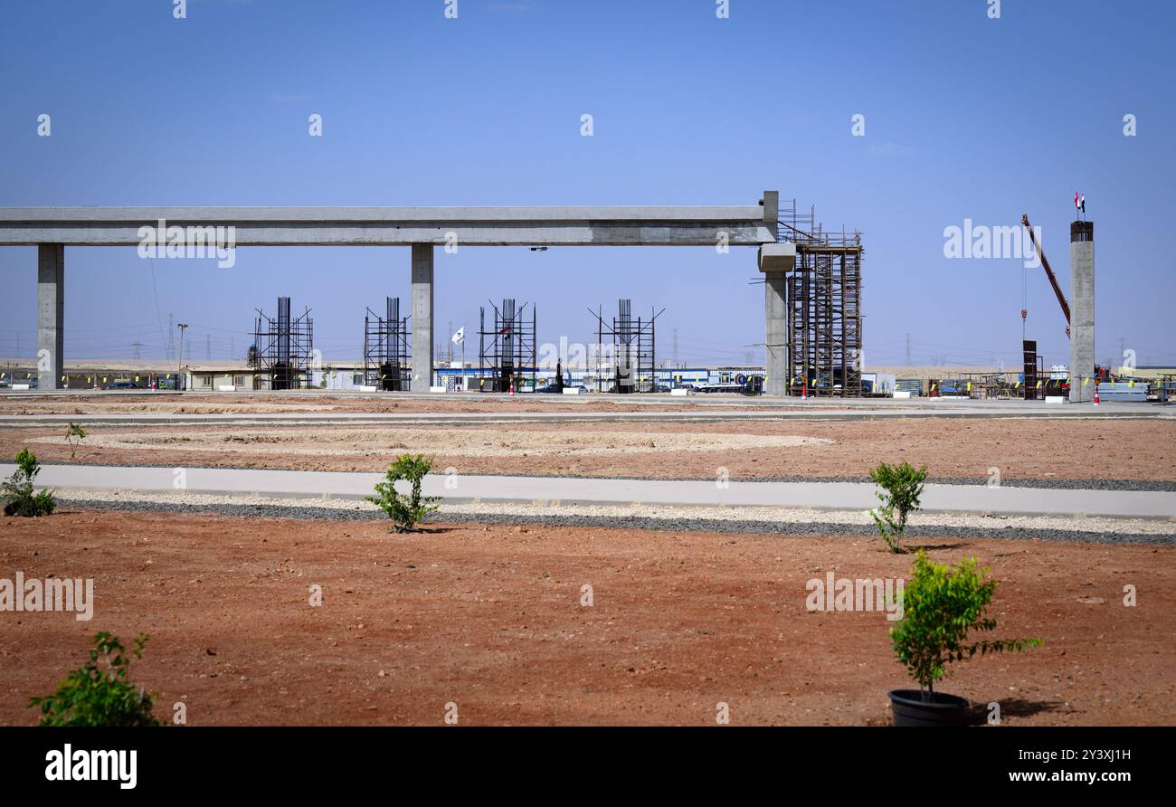 Kairo, Egypt. 12th Sep, 2024. The New Capital Station is being built in ...