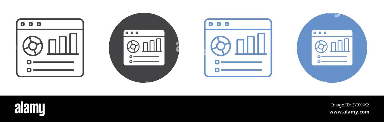 Dashboard icon Vector symbol or sign set collection in black and white ...