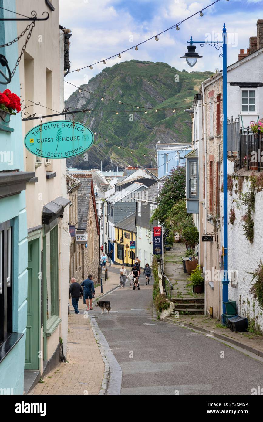 Fore Street, Ilfracombe, North Devon, UK Stock Photo - Alamy