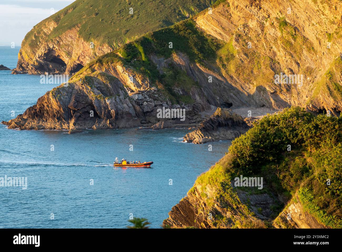 Combe Martin Bay and Hangman Hills, North Devon, UK Stock Photo - Alamy