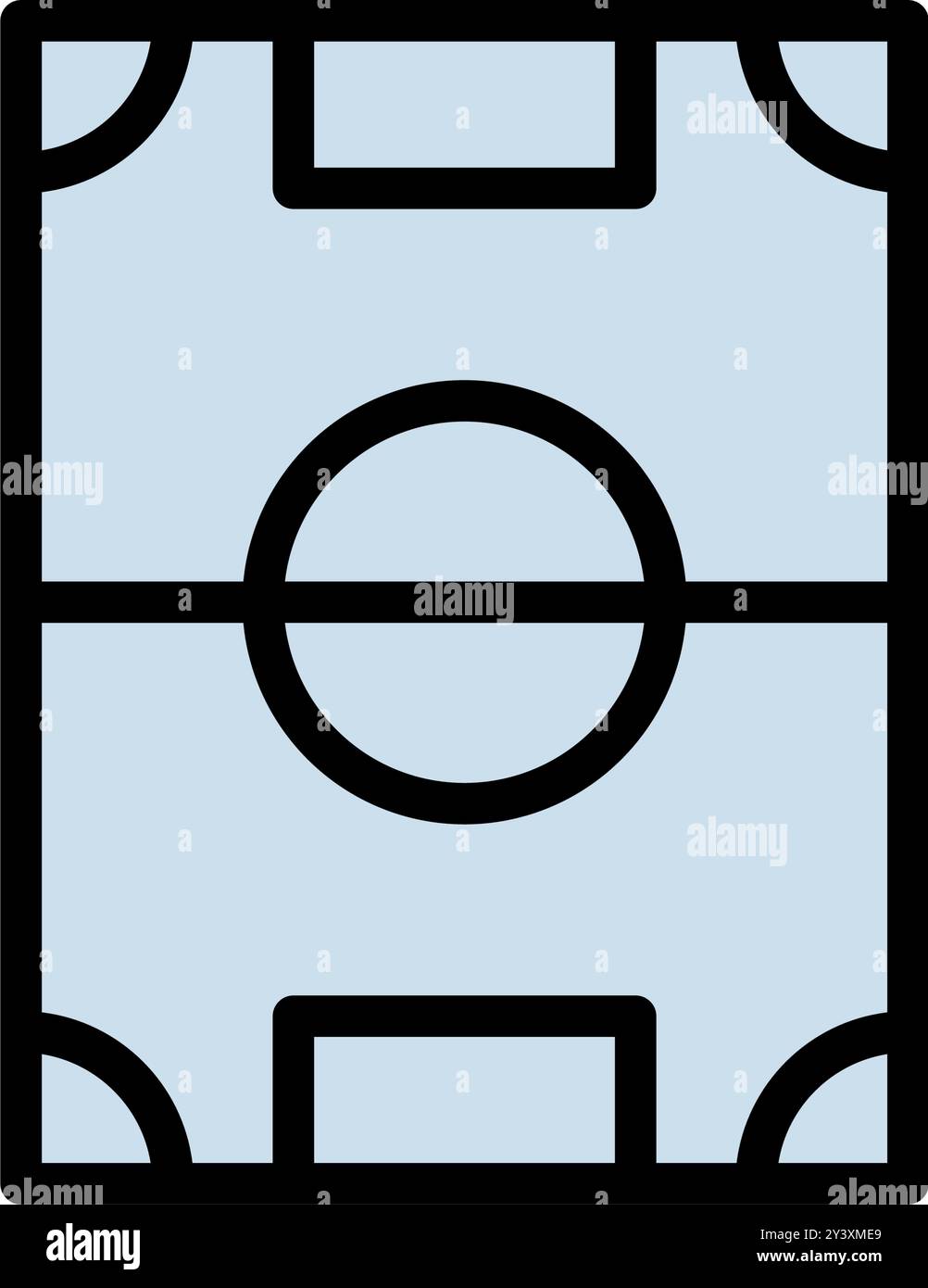 icon Flat Soccer field.Football, sport, strategy. Editable file Stock ...