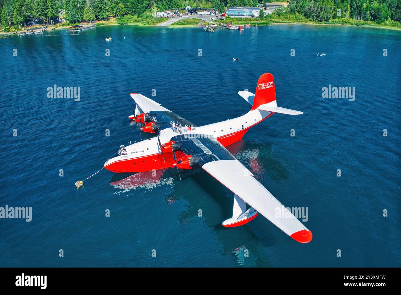 Canada, Sproat Lake 10. August 2024: Last flight of the Martin Mars ...