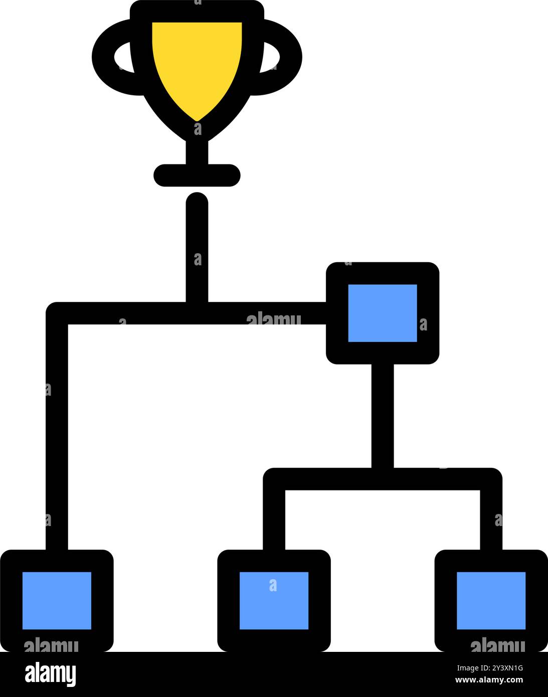Flat hierarchy icon symbol Stock Vector Images - Alamy