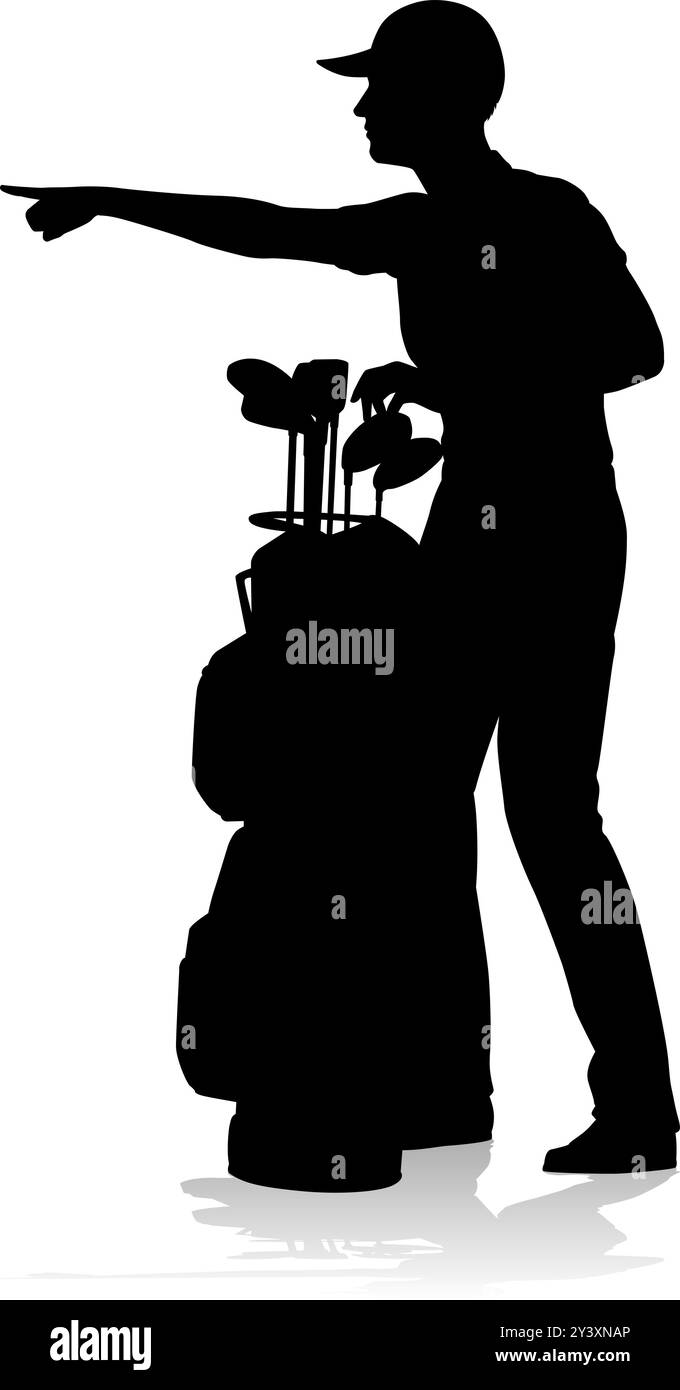 Golfer clipart Black and White Stock Photos & Images - Alamy
