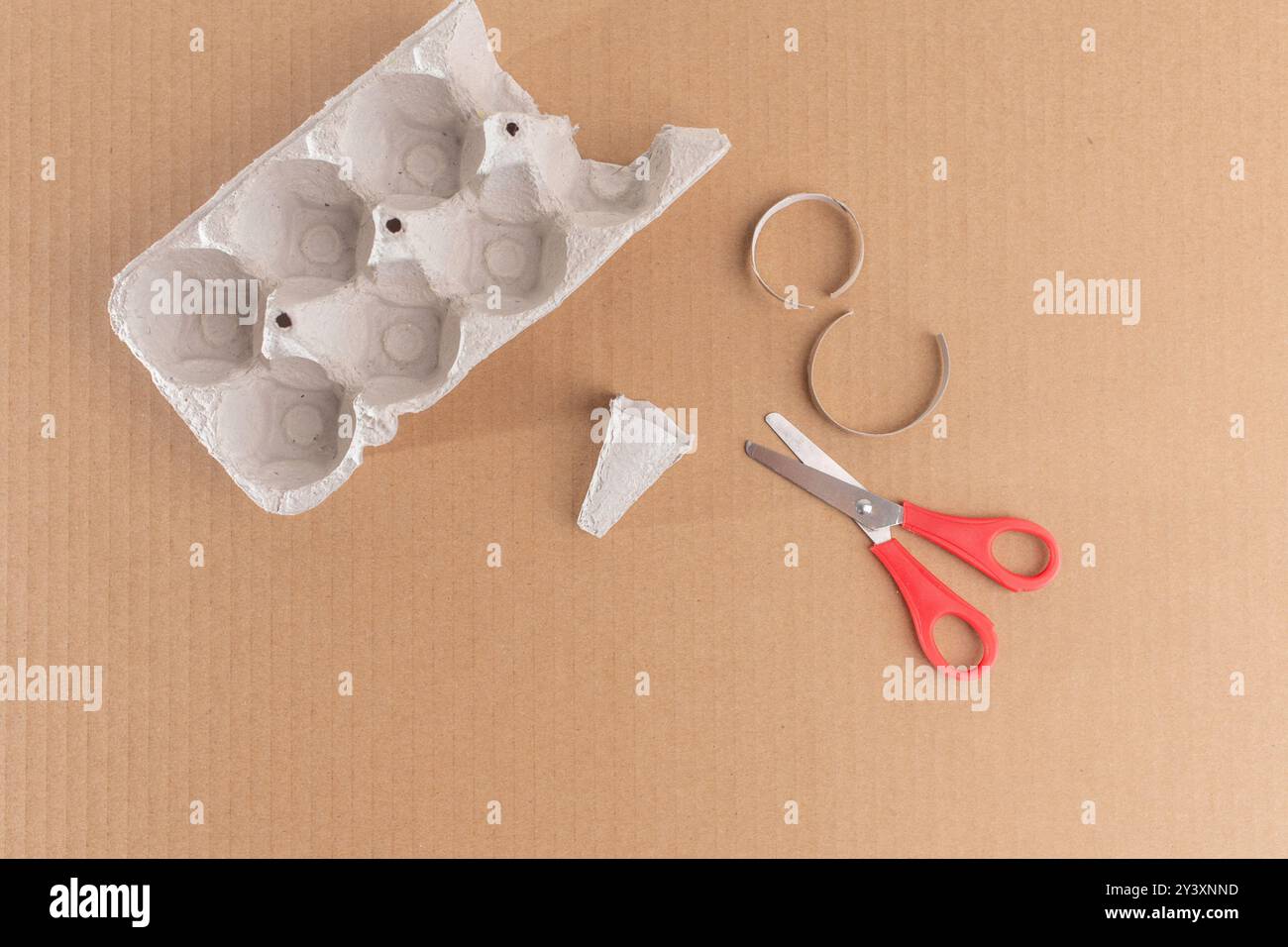 materials for crafts, how to make a paper ram from egg box and empty ...