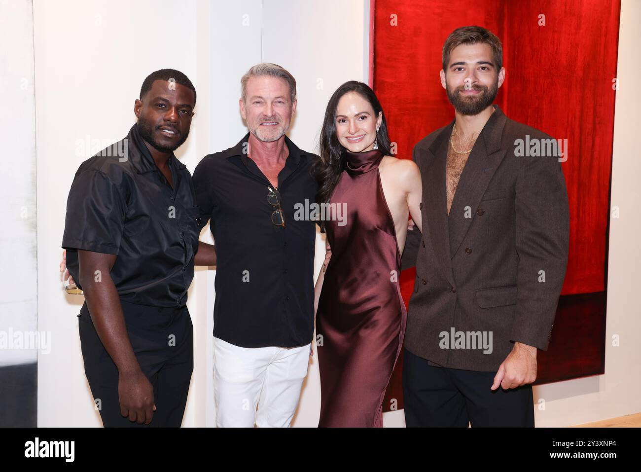 West Hollywood, California, USA. 12th September, 2024. Gallerist Ronel Smilien, artist Todd ...