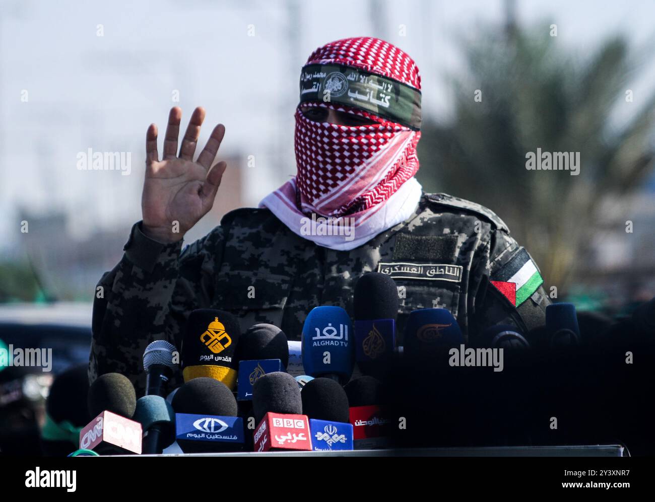 Gaza, Palestine. 11 Novembre 2019. The Izz al-Din al-Qassam Brigades ...