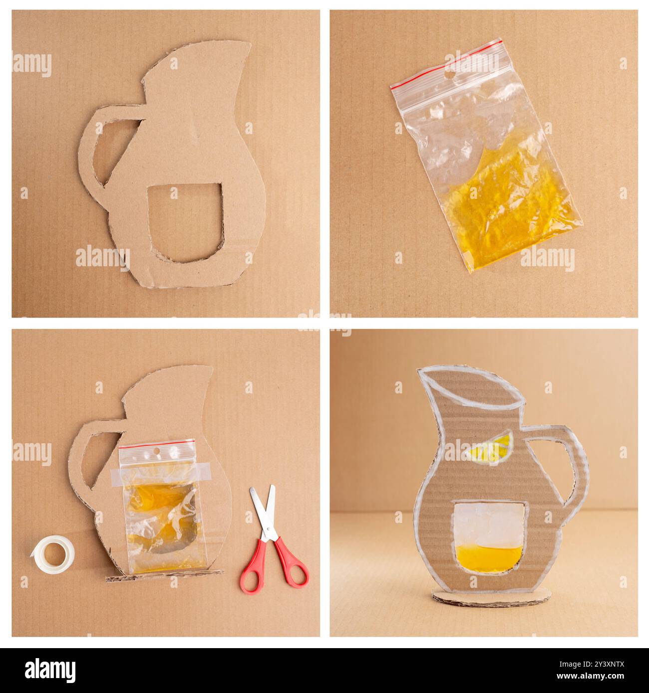 Eye-catching cardboard pitcher, meticulously crafted for summer ...
