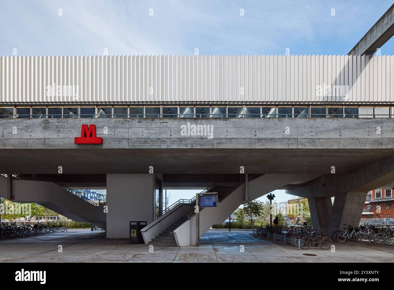 Orientkaj Metro Station, designed by Cobe and Arup, 2020; Copenhagen ...
