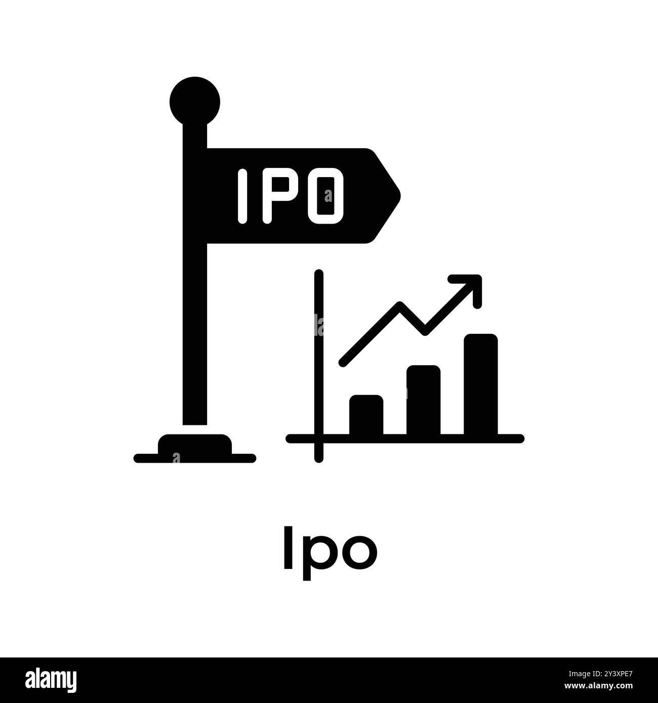 Initial public offering vector design, ipo icon in modern style Stock ...