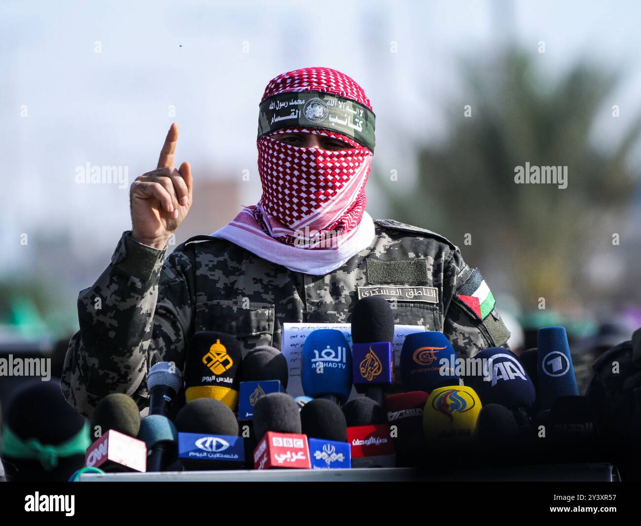 Gaza, Palestine. 11 Novembre 2019. The Izz al-Din al-Qassam Brigades ...