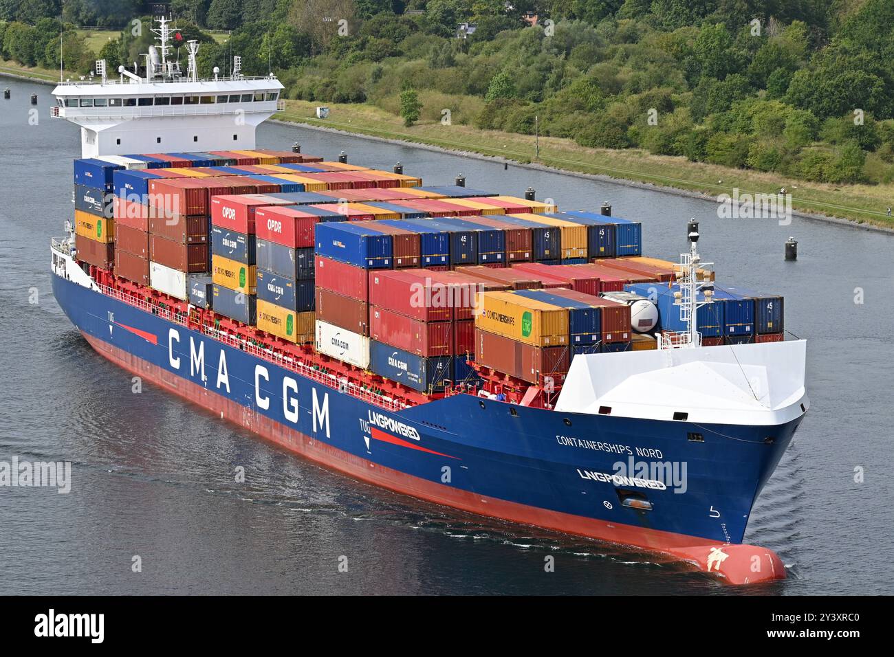 CONTAINERSHIPS NORD passing the Kiel Canal Stock Photo - Alamy