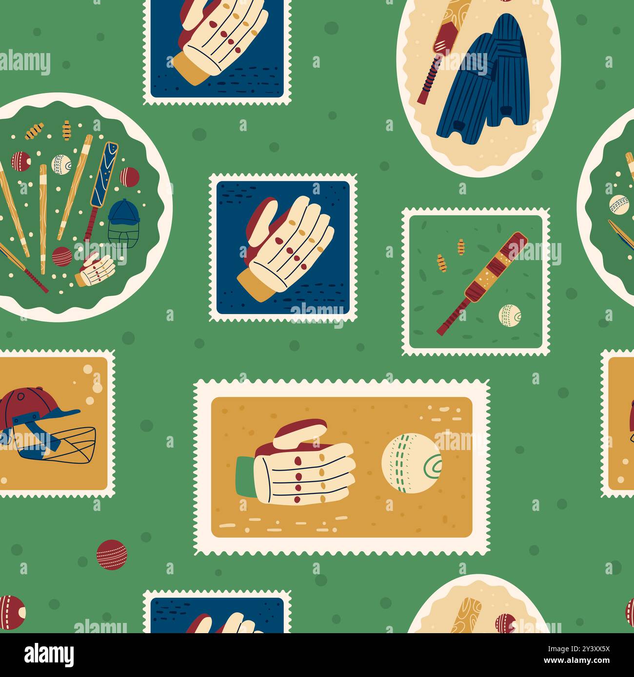 Cricket stamps Stock Vector Images - Alamy