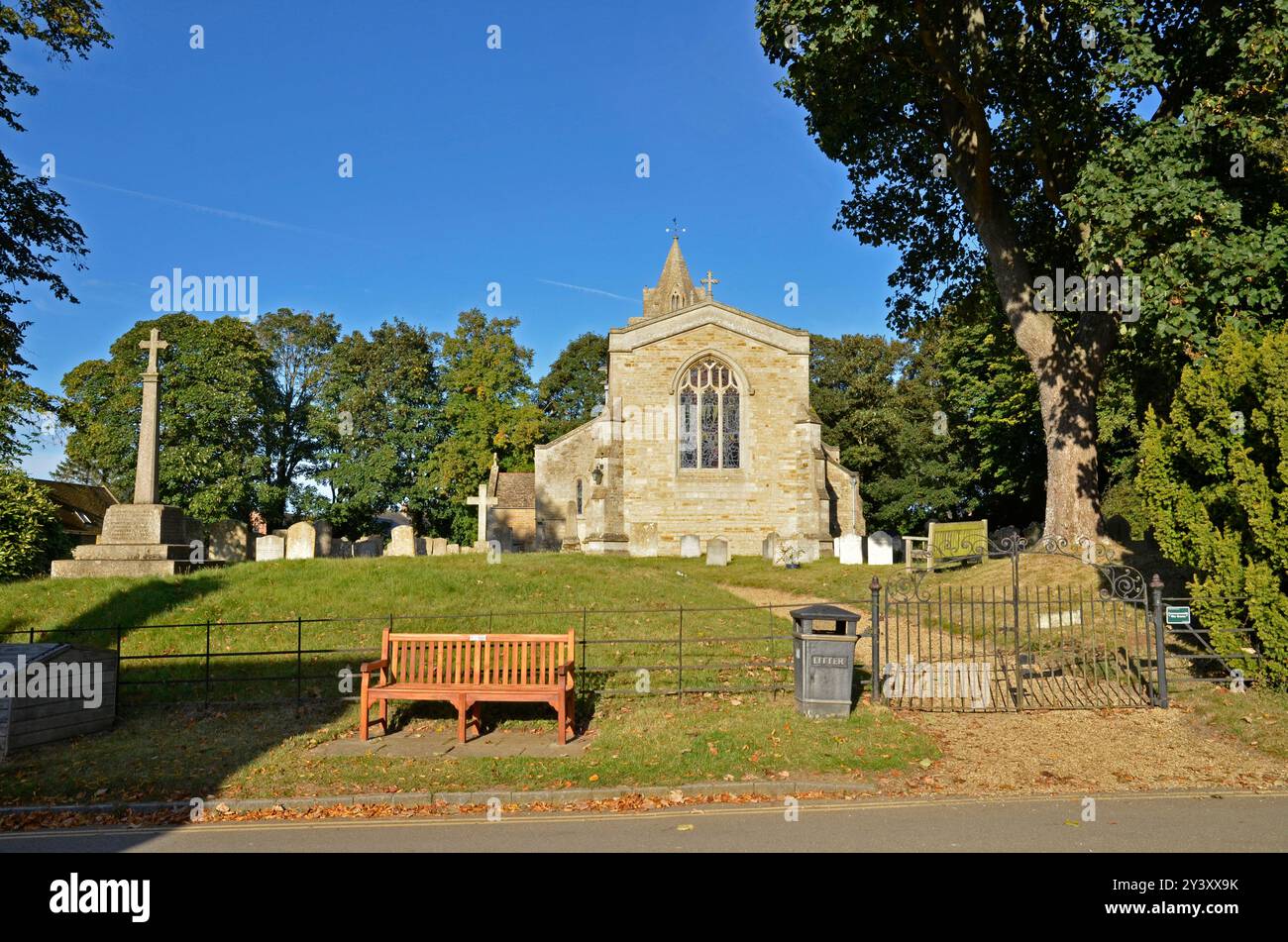 St Andrews Church in the village of Hambleton on a peninsula on Rutland ...