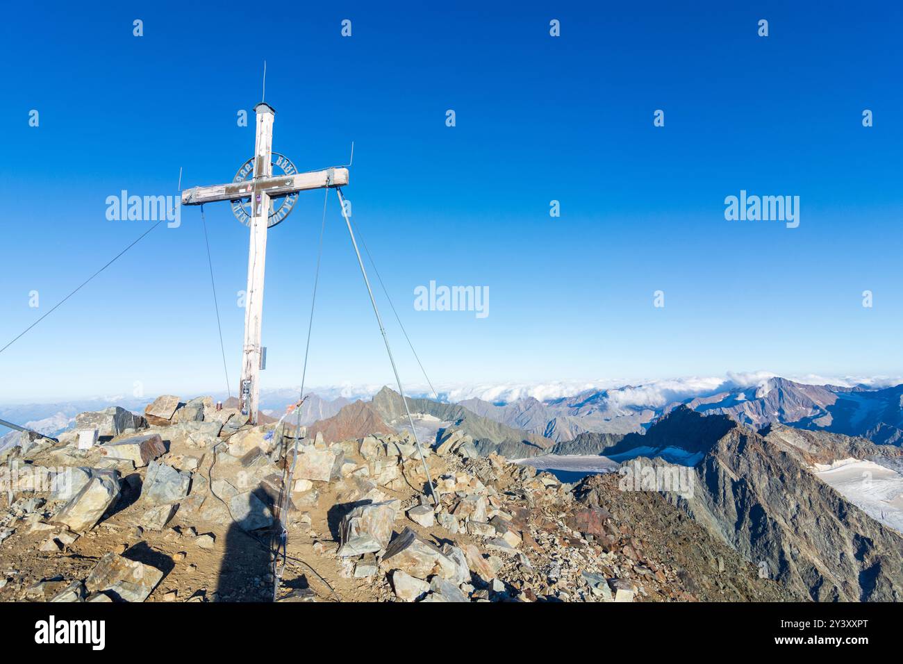 Stubai Alps (Stubaier Alpen): summit Schrankogel in Ötztal, Tirol ...