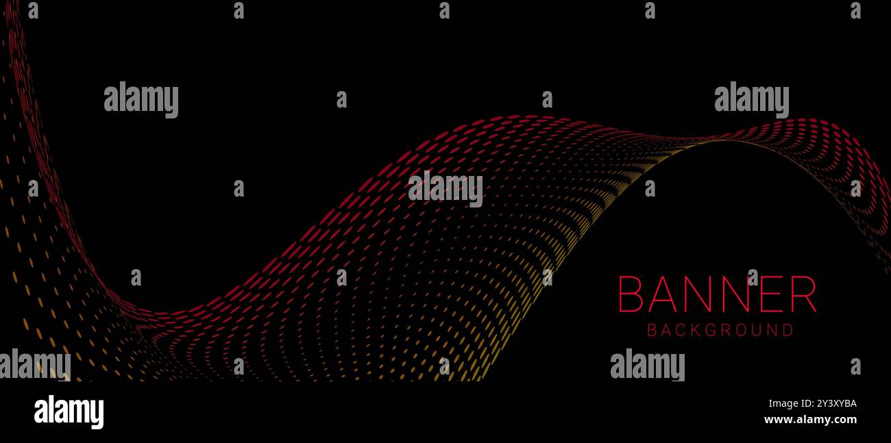 Red abstract wave curves Stock Vector Images - Alamy