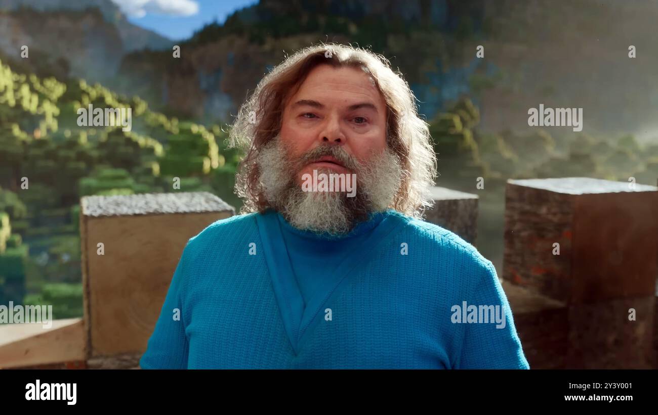 JACK BLACK in A MINECRAFT MOVIE (2025), directed by JARED HESS. Credit ...