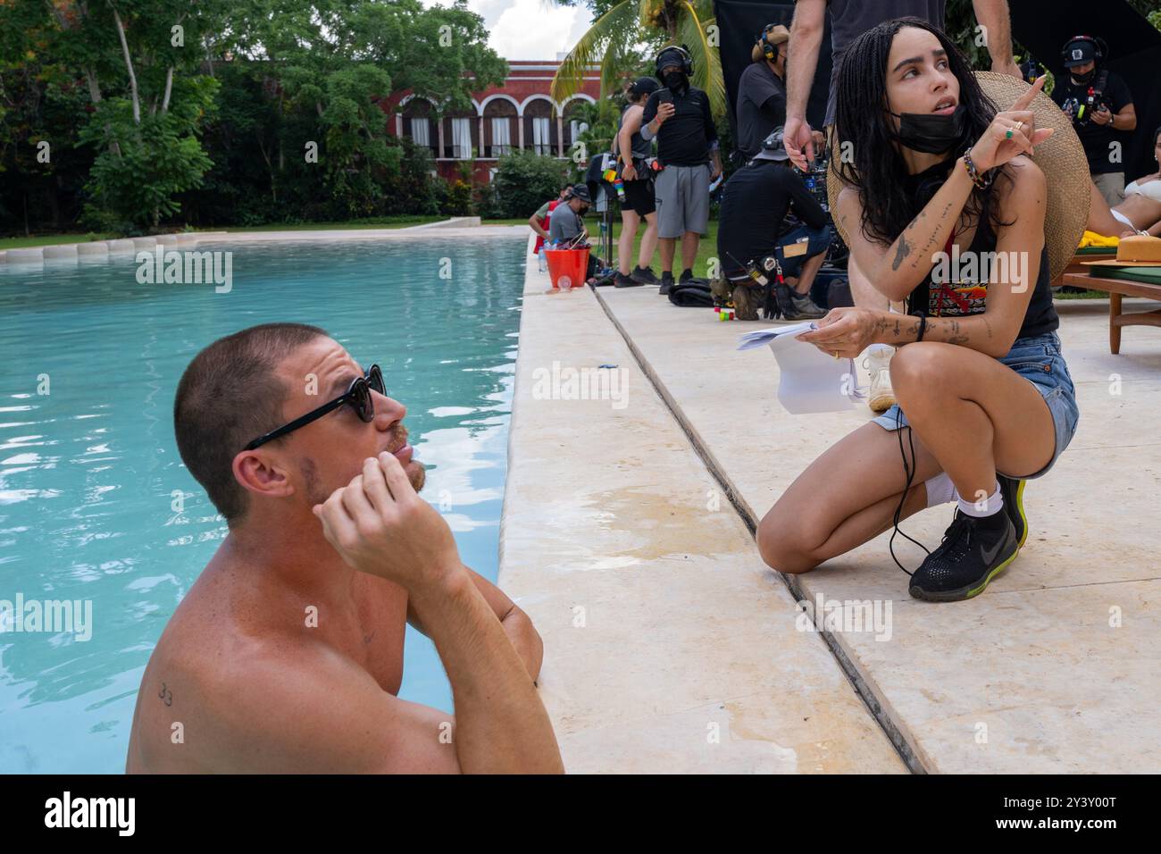 CHANNING TATUM and ZOE KRAVITZ in BLINK TWICE (2024), directed by ZOE KRAVITZ. Credit: Free ...